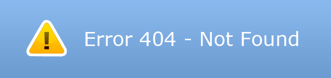 Error 404 Not Found